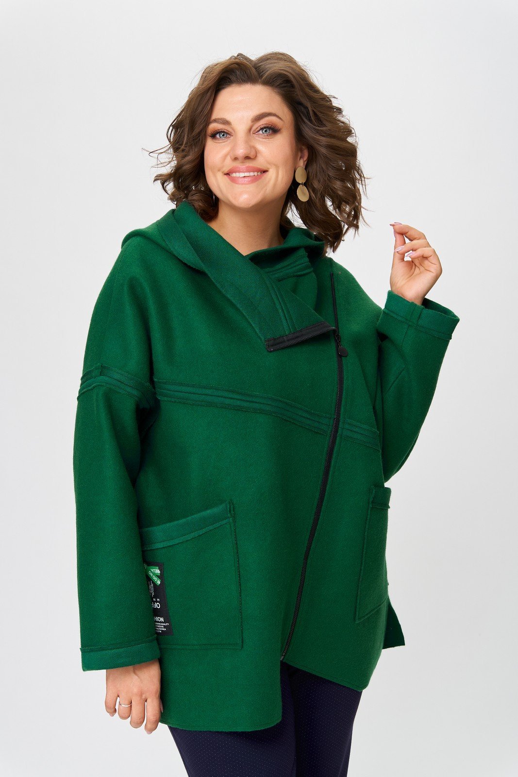 Полупальто 360 зеленый Michel Chic купить в интернет магазине Велесмода